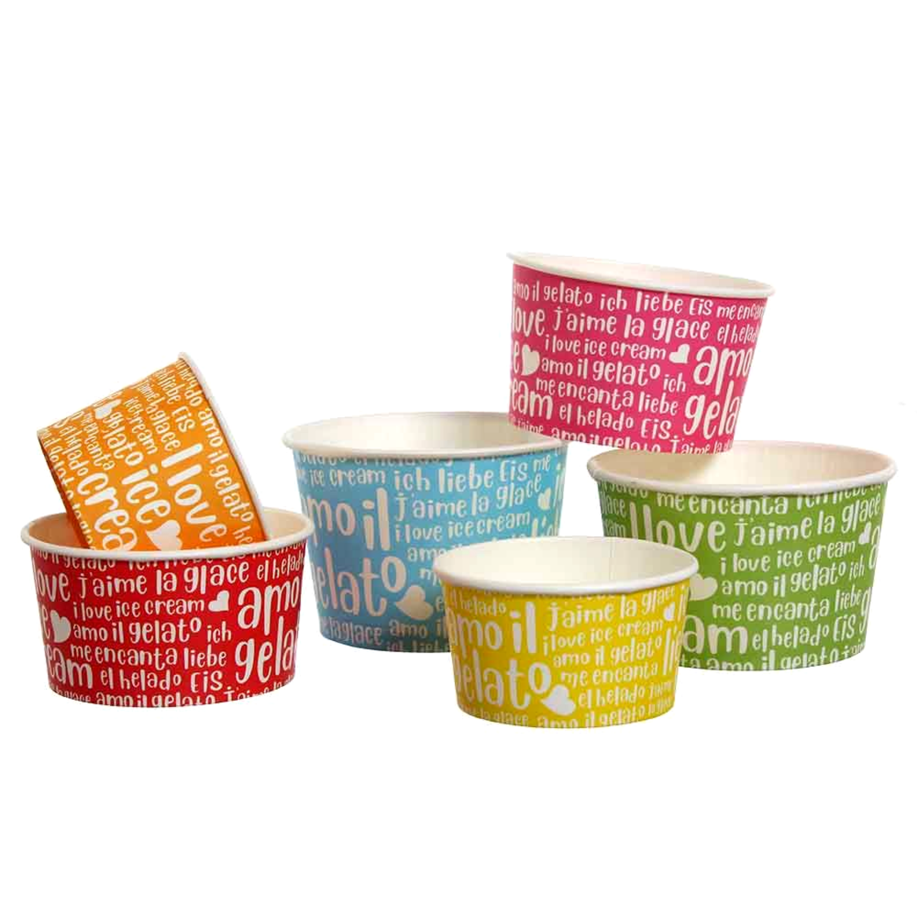 Coppette gelato in cartoncino Fantasy – NaturalCart